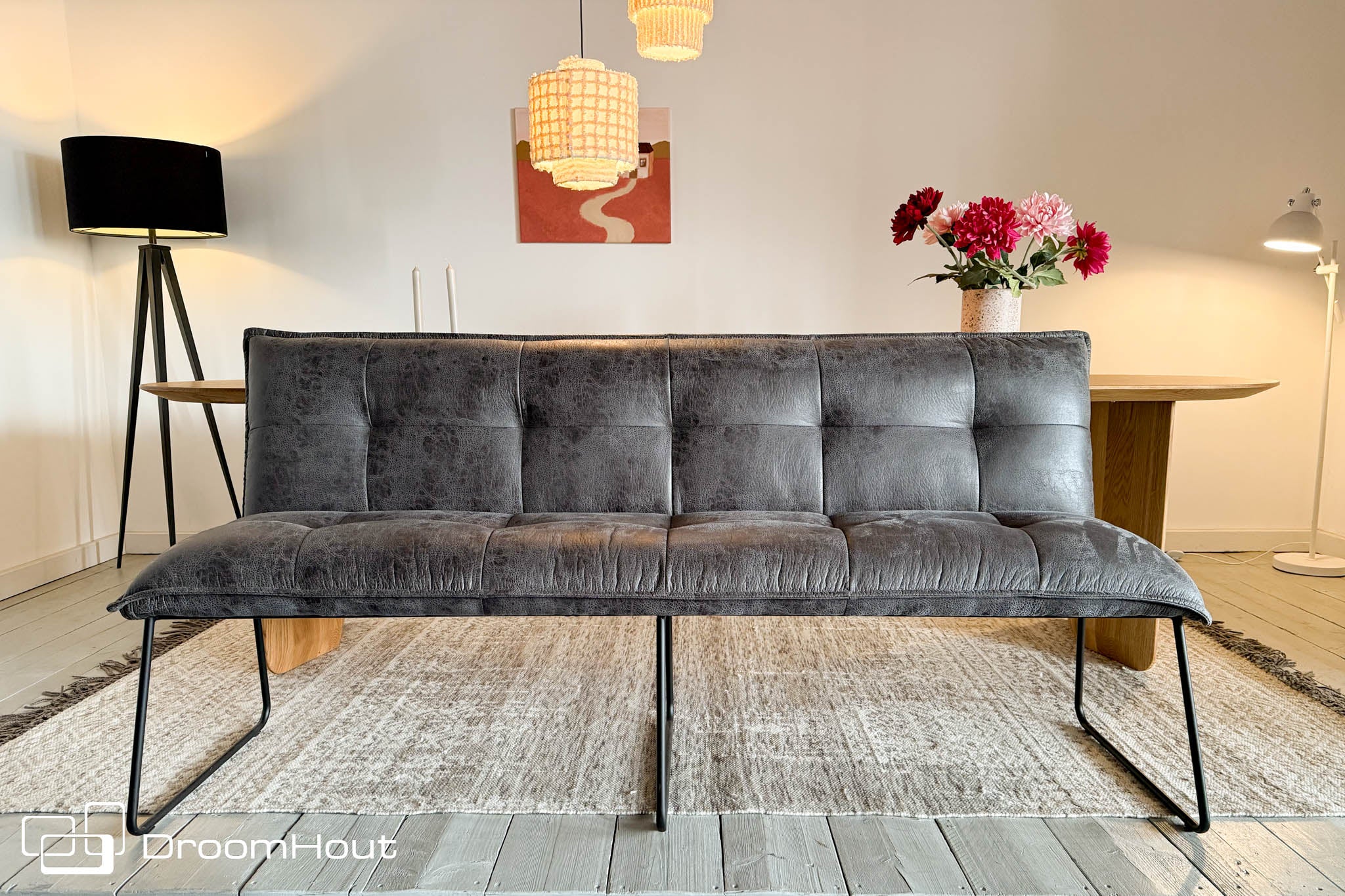 Eetkamerbank Seda Tower Living I grey I 1 stuk – DroomHout